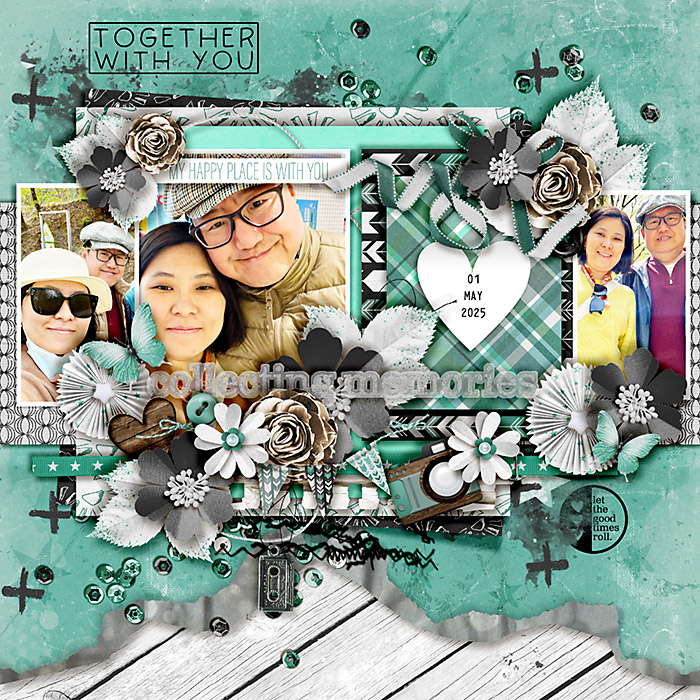 Digital Scrapbook Pack| Black & White: June Papers Pack by Connection ...