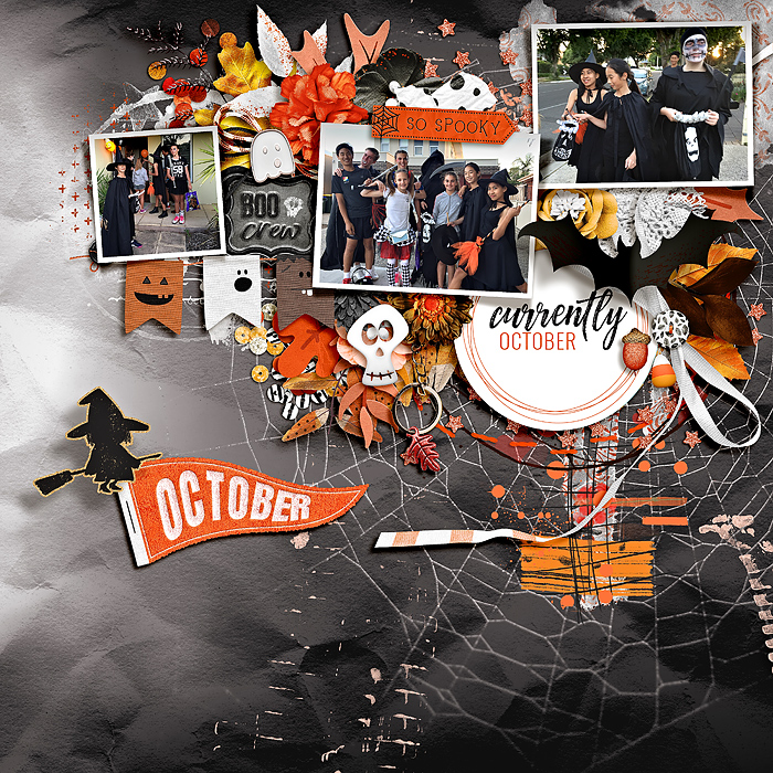 Digital Scrapbook Kit | Black & White: October Digital Scrapbooking Kit ...