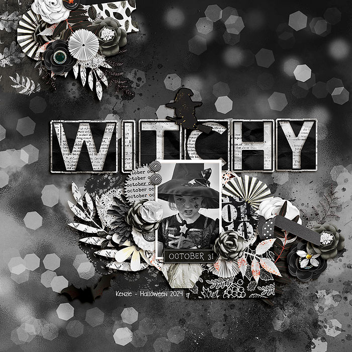 Digital Scrapbook Bundle| Black & White: October Bundle by Connection ...