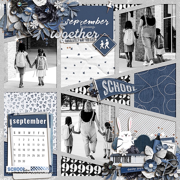 Digital Scrapbook Pack | Black & White: September Journal Cards by ...