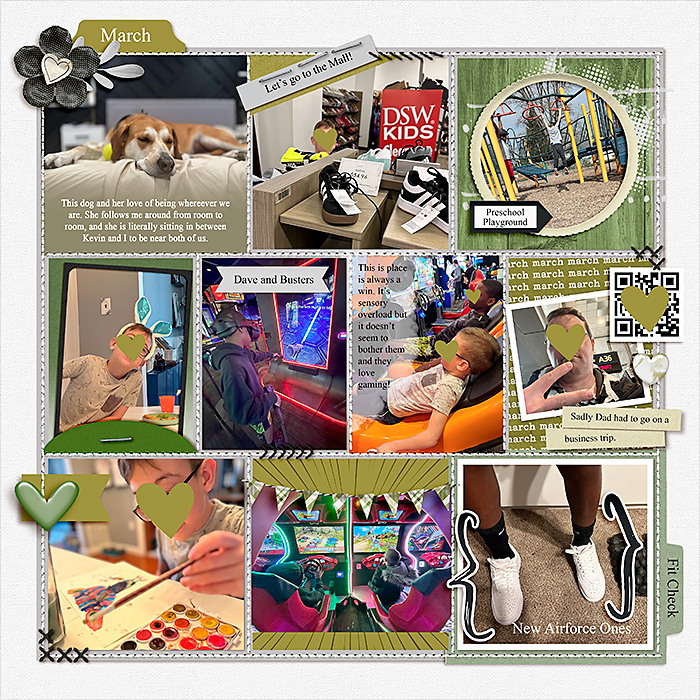 Digital Scrapbook Template Pack | Catch Up Templates 04 by Connection ...