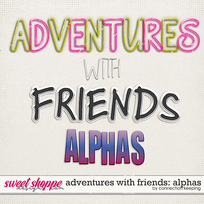 Digital Scrapbook Kit | Adventures With Friends Kit by Connection ...