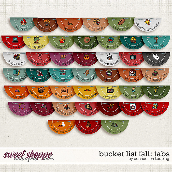 Digital Scrapbook Bundle | Bucket List Fall: Bundle by Connection ...