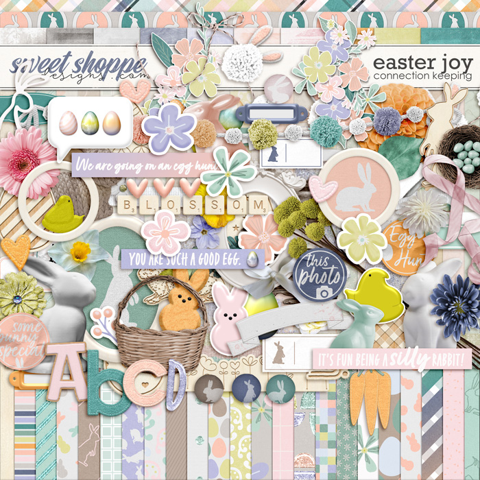 Digital Scrapbook Kit | Easter Joy Kit by Connection Keeping | Sweet ...