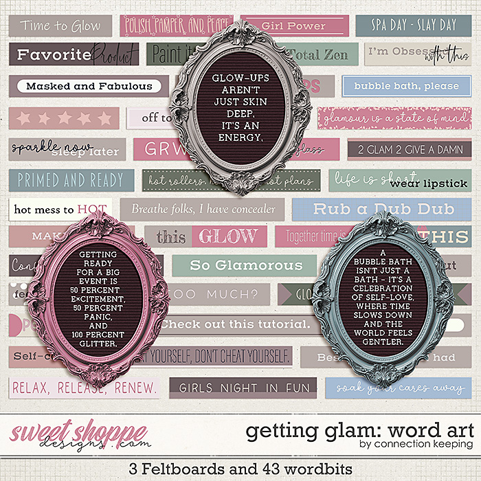 Digital Scrapbook Bundle | Getting Glam Bundle by Connection Keeping ...