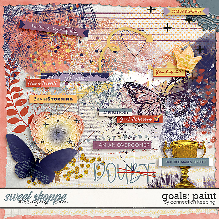 Digital Scrapbook Bundle |Goals Bundle by Connection Keeping | Sweet ...