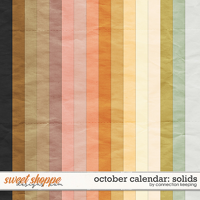 Digital Scrapbook Kit | October Calendar Kit by Connection Keeping ...