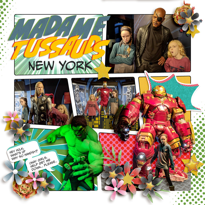 Digital Scrapbook Template Pack | Super Duper Hero Comic Book Templates ...