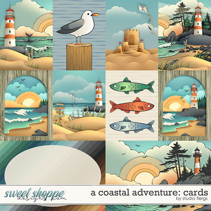 A Coastal Adventure: CARDS by Studio Flergs