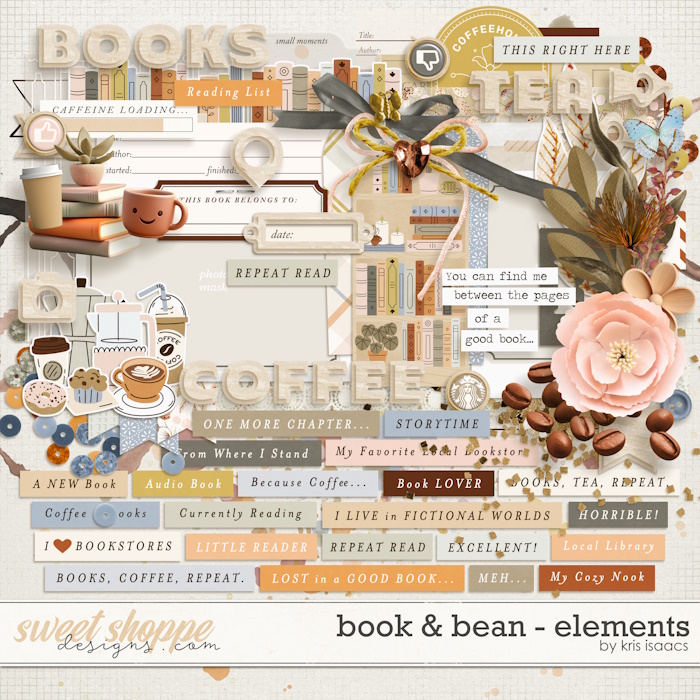 Book & Bean | Collection - by Kris Isaacs Designs