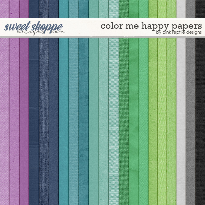Color Me Happy Papers by Pink Reptile Designs