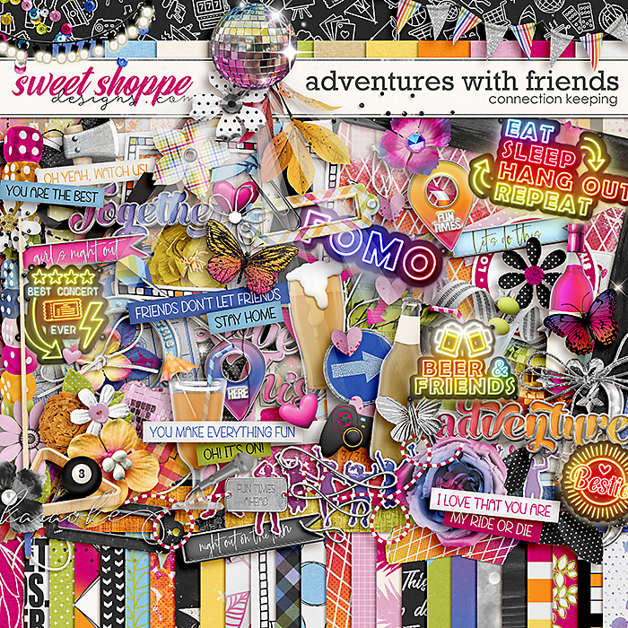 Digital Scrapbook Kit | Adventures With Friends Kit by Connection ...