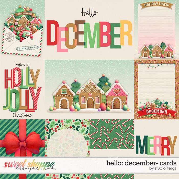 Hello: December- CARDS by Studio Flergs