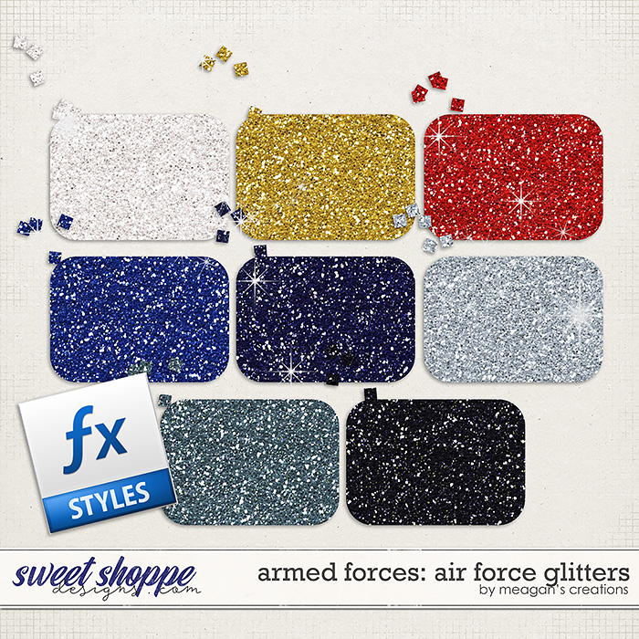 Armed Forces: Air Force Glitters by Meagan's Creations