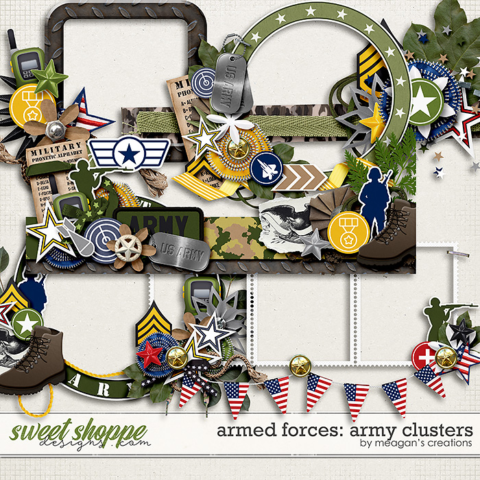 Armed Forces: Army Clusters by Meagan's Creations
