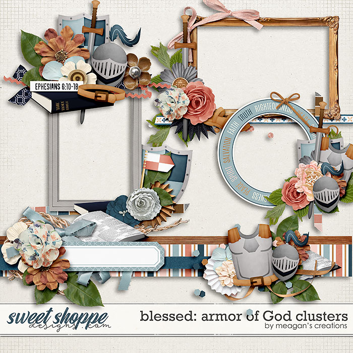 Blessed: Armor of God Clusters by Meagan's Creations