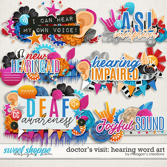 Doctor's Visit: Hearing Word Art by Meagan's Creations
