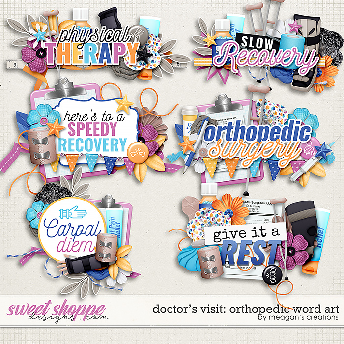 Doctor's Visit: Orthopedic Word Art by Meagan's Creations