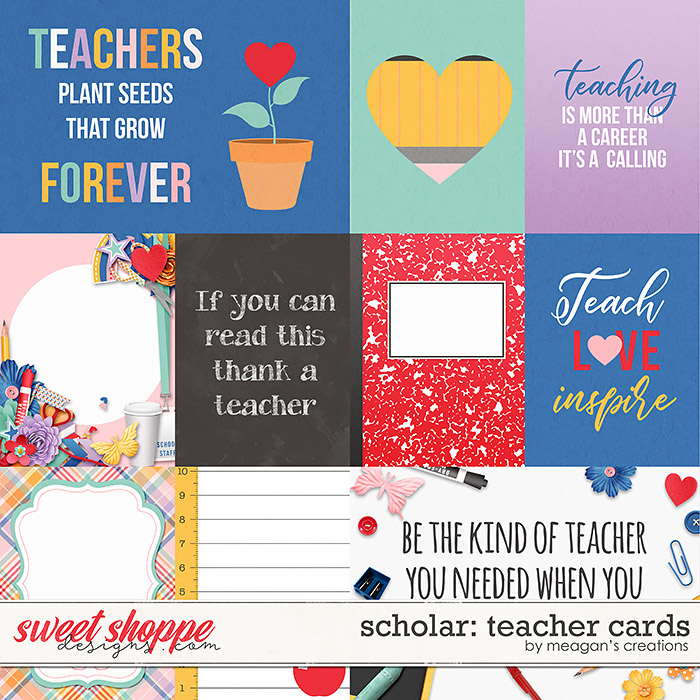 Scholar: Teacher Cards by Meagan's Creations
