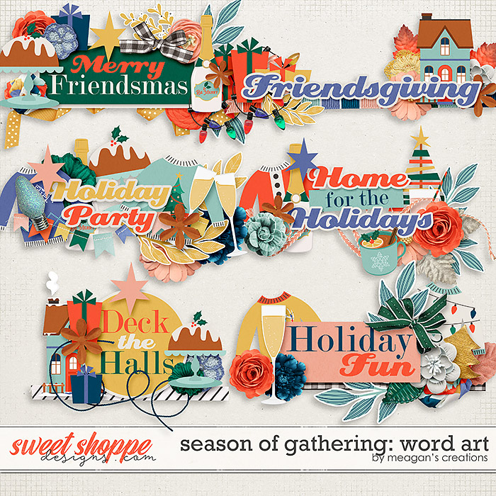 Season of Gathering: Word Art by Meagan's Creations