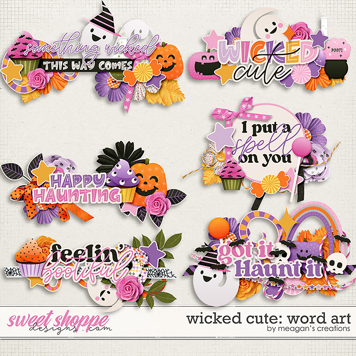 Wicked Cute: Word Art by Meagan's Creations