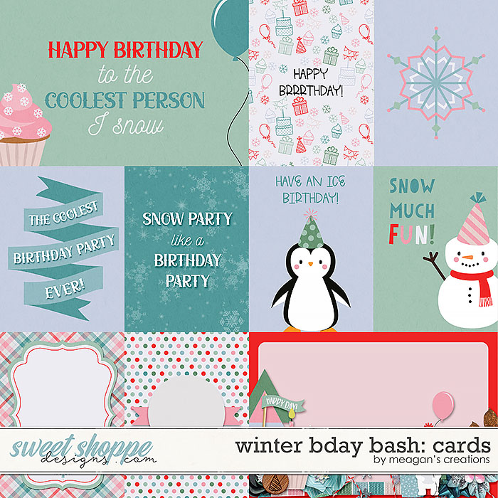 Winter Bday Bash: Cards by Meagan's Creations