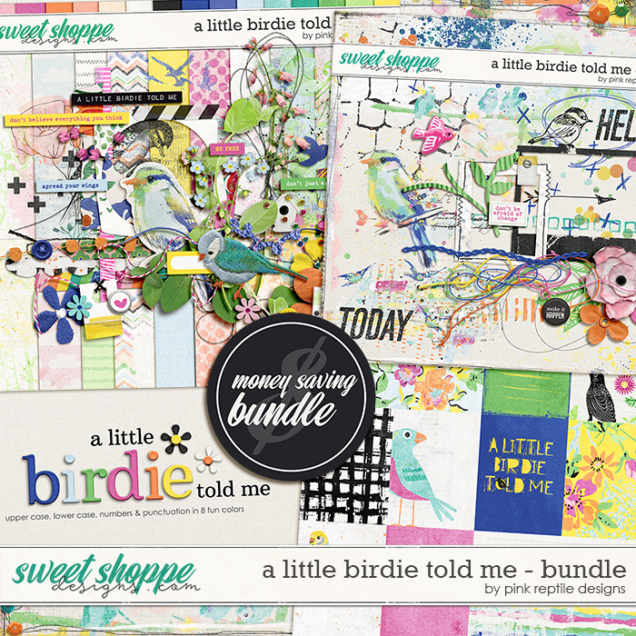 A Little Birdie Told Me Bundle by Pink Reptile Designs