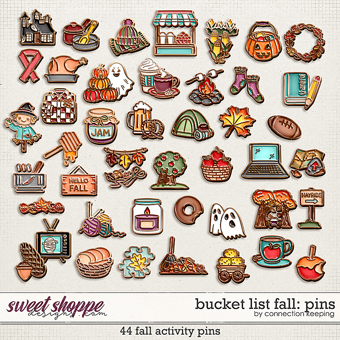 Digital Scrapbook Bundle | Bucket List Fall: Bundle by Connection ...