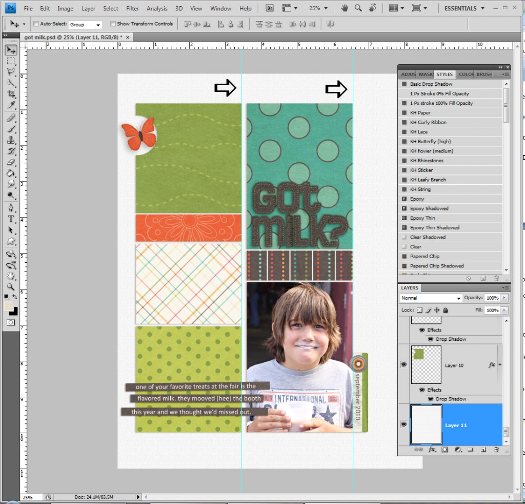 Tutorials by Sweet Shoppe Designs » Grids, Guides, and Alignment
